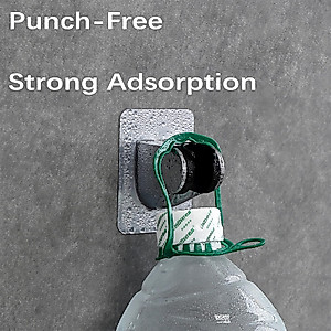 2 pcs Strong Adhesive Chrome Shower Head Holder Adjustable Shower Wand Holder,Handheld Shower Head Wall Mount Bracket Showerhead & Bidet Sprayer Bracket for Bathroom