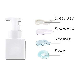 UVIVIU 450ml(15oz) Plastic Foaming Soap Dispensers, Refillable Foam Hand Soap Dispenser Pump Bottle for Liquid Soap Shampoo Bathroom Kitchen Sink (Brown 2 Pcs)