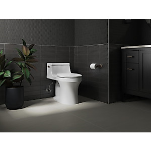 Kohler K-27331-0 Glissade ReadyLatch Quiet Close Elongated Toilet Seat, White