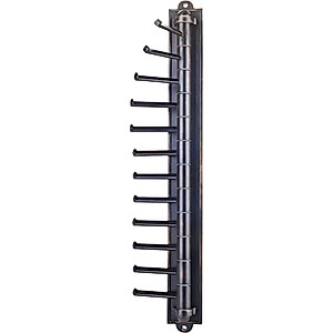Hardware Resources 357T-DBAC Cascading Tie Rack, Brushed Oil Rubbed Bronze