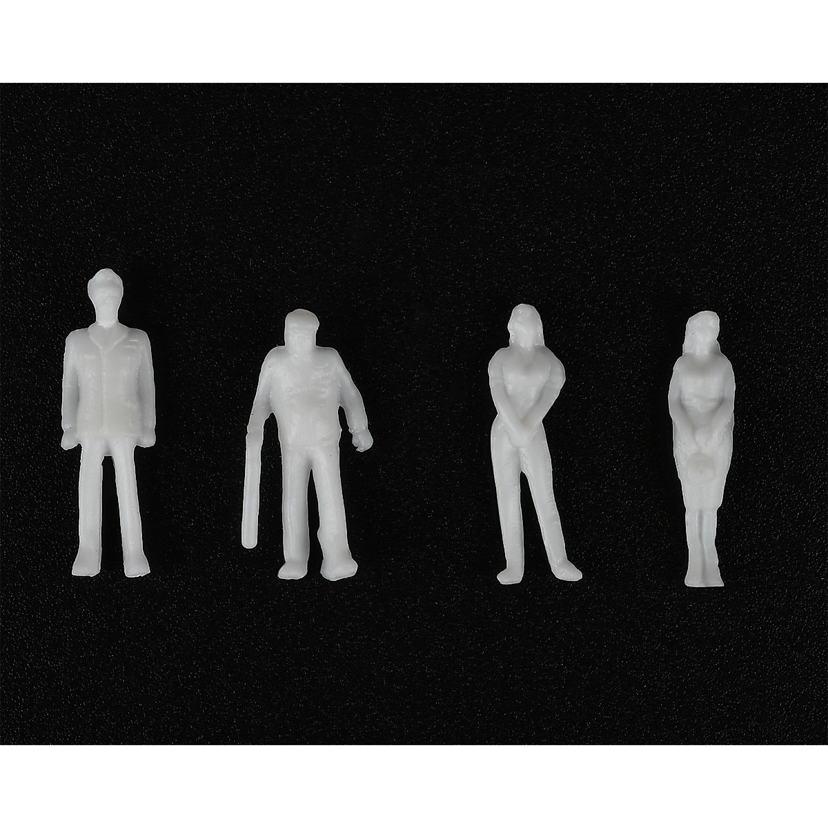 DS. DISTINCTIVE STYLE Unpainted Figures 1:100 Scale 100 Pieces Assorted Poses Miniature People for Architectural Layout Project Bonsai Decor