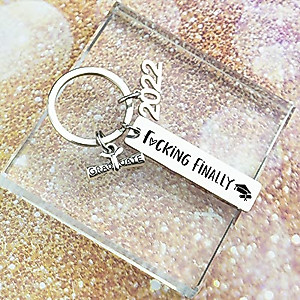 Womens Mens Teens Stocking Stuffers for Teen Girls Boys Teenage Women Men Adults Stockings Stuffer 2022 Graduation Key Chain Gift for Her Him, Grad Jewelry Key Ring Gift