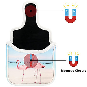 PINMEI Golf Mallet Putter Head Cover Mallet Headcovers Magnetic Club Cover Perfect for Scotty Cameron Odyssey Taylormade Ping (4.7×6 inches)