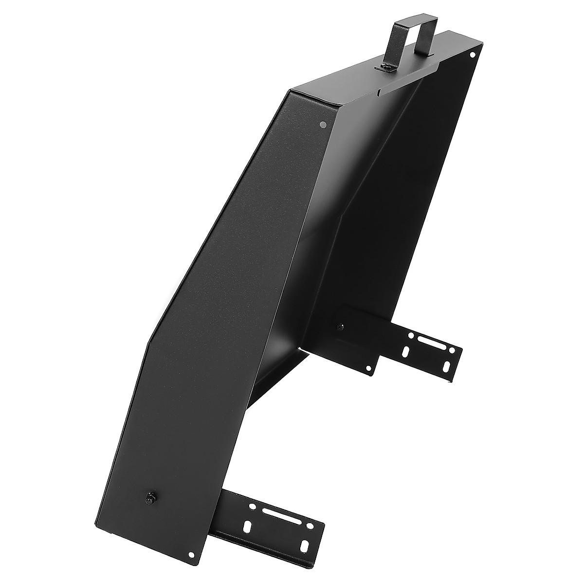 KUAFU Hinged Lid Griddle Cover - Compatible with 28 inch Blackstone Griddle - Black Powder Coated Steel Lid with Grease Collection