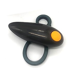 Electric Can Opener Automatic Cordless Tin Opener One Touch Electronic Tin Opener Safe Smooth No Sharp Edges Can Opener Almost Size Can for Arthritic Hands and Chef's (Black)