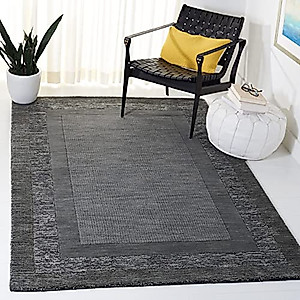 SAFAVIEH Impressions Collection 7'6" x 9'6" Green / Beige IM821D Handmade Premium Wool Area Rug