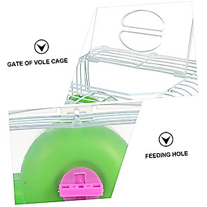 Hamsters Hamster Portable Cage Hamster Cage Toy Hamster Chinchilla Cage Pet House Hamster Bed Chinchilla House Pet Supplies Small Pet Panel Plastic Green Cage Pet Carrying Box