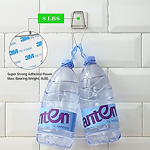 NiHome 2PCS Adhesive Sponge Holders SUS304 Stainless Steel Mini Kitchen Sink Caddy Set, Two Small Sizes for Kitchen Accessories Brushes Scrubs Rustproof Waterproof Quick-Drying Minimal Space Saving