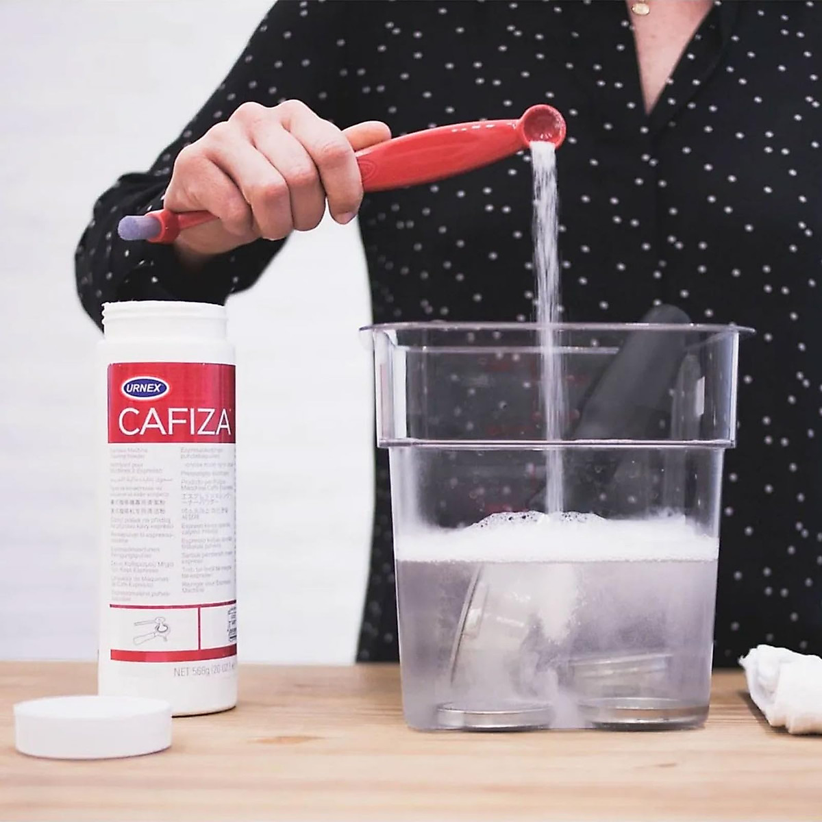 Urnex Espresso Machine Cleaning Powder - 566 grams - Cafiza Professional Espresso Machine Cleaner