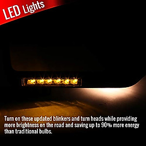 Carpartsinnovate For 07-14 Power Heated Polished Chrome Driver Side Mirror Left w/LED Signal+Puddle Lamps