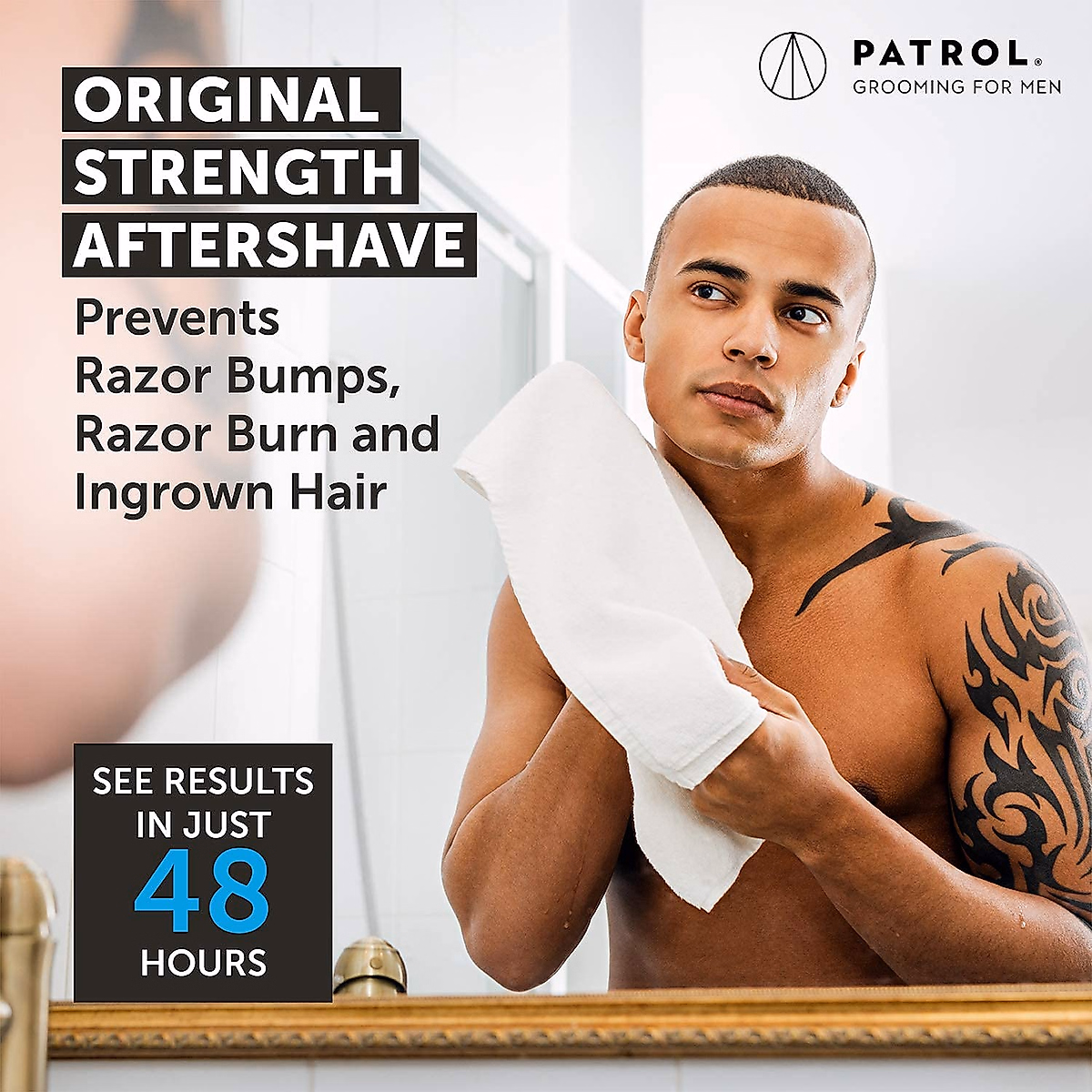 Bump Patrol Original Formula After Shave Bump Treatment Serum - Razor Bumps, Ingrown Hair Solution for Men and Women - 0.5 Ounce