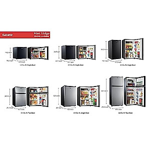 Thcbme 4.6. Cu ft Two Door Mini Refrigerator with Freezer, Stainless Steel