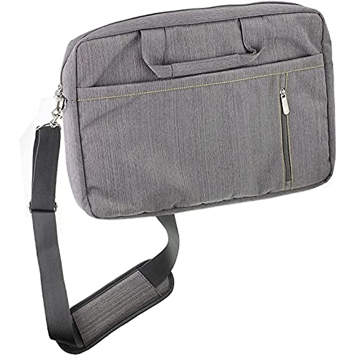 Navitech Grey Sleek Water Resistant Travel Bag - Compatible with Philips PD9000/37 9-" LCD Portable DVD Player