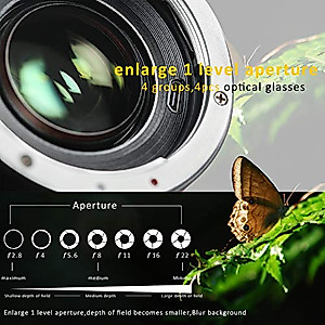 VILTROX EF-EOS M2 Auto Focus Lens Adapter 0.71x Reducer Speed Booster for Canon EF Mount Lens to Canon EF-M Mount Mirrorless Camera EOS M M2 M3 M5 M6 M10 M50 M100