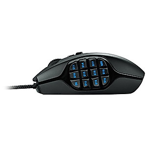 Logitech G600 MMO Gaming Mouse, RGB Backlit, 20 Programmable Buttons