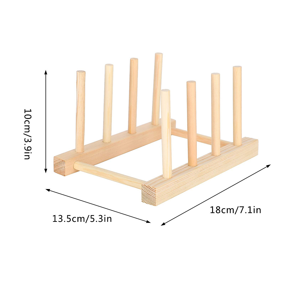 3 Set Kitchen Bowl Dish Draining Rack, Wooden Drain Dish Rack, Dinner Plate Storage Rack, Plates rack/Pans/Cups Dish rack, Kitchen Utensils