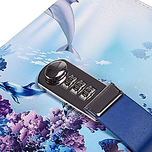 Lock Journal Combination Lock Writing Travel Diary Planner Organizer Digital Password Notebook Locking Journal Diary (style 2)