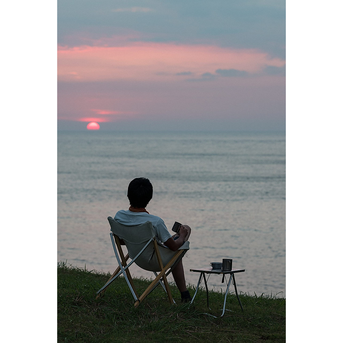 Snow Peak Take! Bamboo Chair Long, Sturdy Washable Canvas, Laminated Bamboo and Aluminum Framework, LV-086