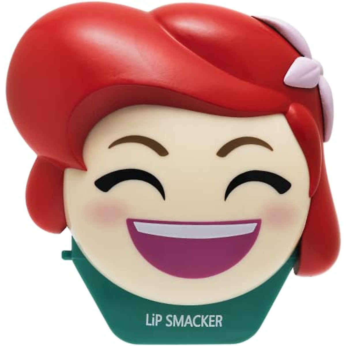 Lip Smacker Disney Little Mermaid Ariel Emoji Lip Balm, Flavored Lip Balm, Clear, For Kids