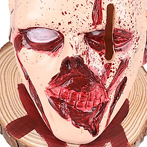 Skull Knife Holder Head, Material Versatile Kitchen Storage Tool Horror Themed Party Decorations for Halloween