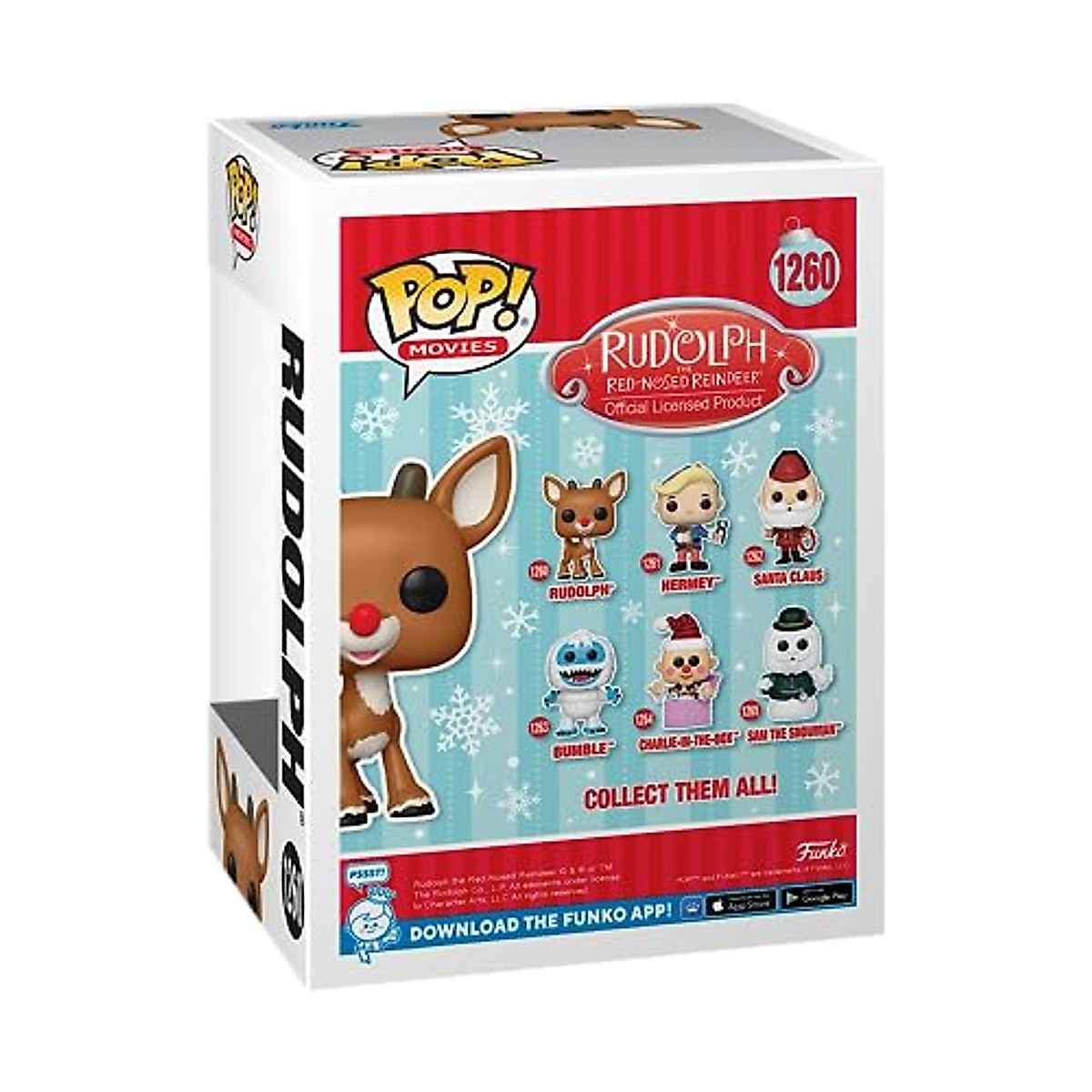 Funko Pop! Movies: Rudolph The Red-Nosed Reindeer - Rudolph (Flocked), Amazon Exclusive