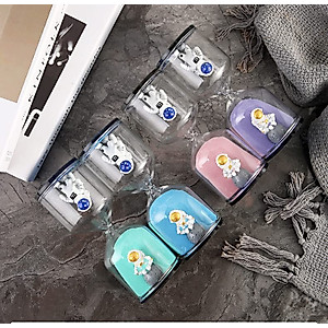 Falytemow 30 Minutes Outer Space Astronauts Hourglass Sand Timer Hourglass Sand Timer (Blue)