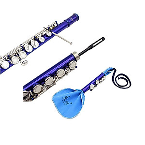 ASNOMY 5PCS Flute Cleaning Kit Set with Cleaning Cloth Stick Screwdriver Gloves,1 Large Cleaning Cloth