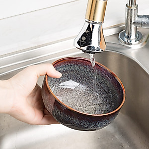 KYBSCZ Serving Bowls - 22 Ounce Bowls Set - Ceramic Bowl Set of 2-5.75 inch Salad Bowls - Soup Bowls - Cereal Bowls for Kitchen