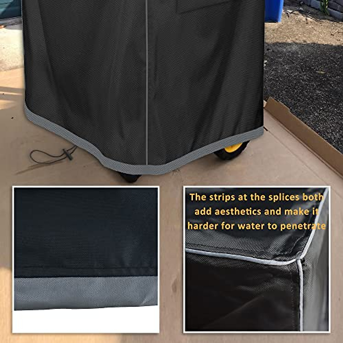 Table saw cover, 29in dustproof portable table saw cover, Fit for Most Table saws and planer, water proof, 29"L x 23"W x 46"H, Black