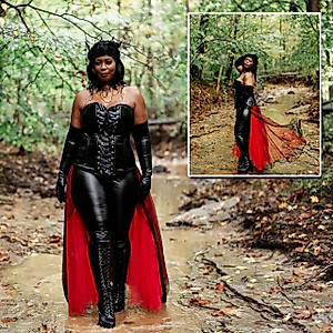 Bellady Long Faux Leather Gloves for Women,Elbow Length Touchscreen Dress Gloves,Cosplay Costume Opera Gloves