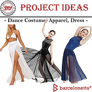 Mesh Fabric | 5 Yards | 4-Way Stretch | Dancewear, Activewear, Sportswear Fabric | 60" Wide Roll | Lightweight, Sheer Fabric | 90% Nylon, 10% Spandex | Apparel, Lingerie, Costume (Grey)