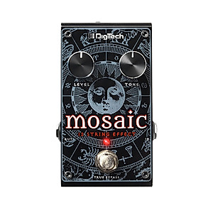 Digitech MOSAIC 12-String Effect Pedal Bundle with 9V Power Supply, Patch Cable, and Dunlop PVP101 Pick Pack