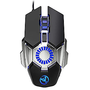 iFCOW Wired Gaming Mouse 6400DPI Macro Programming Mouse for PC Laptop Desktop