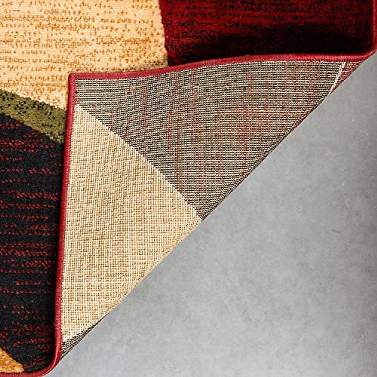 Well Woven Dulcet Bingo Red Modern Geometric Area Rug (7'10" x 9'10")