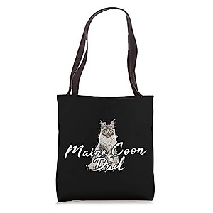 Maine Coon Cat Cats kitten Maine Coon Maine Coon Dad Tote Bag