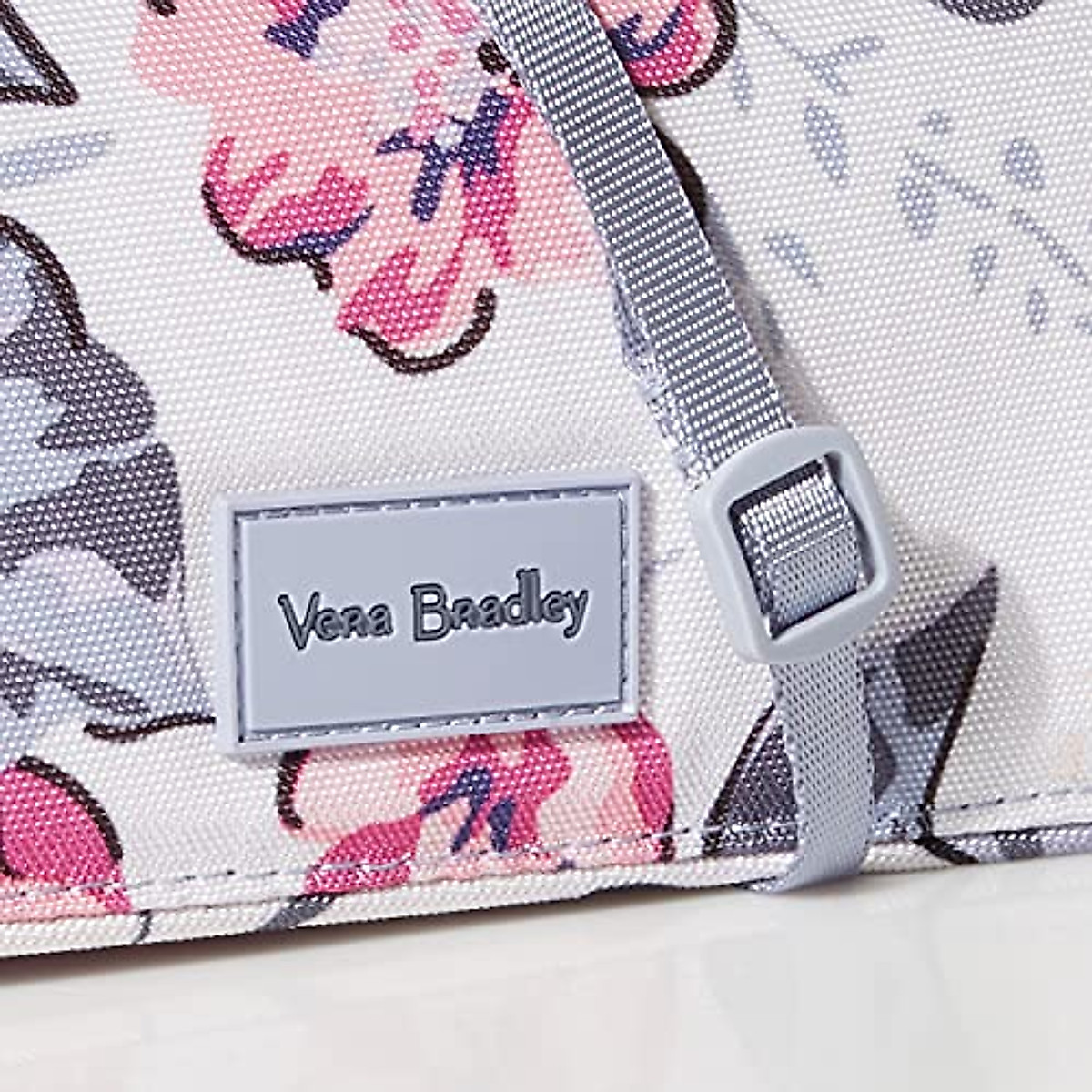 Vera Bradley Women's Recycled Lighten Up Reactive Compact Crossbody Purse With RFID Protection, Hummingbird Blooms, One Size