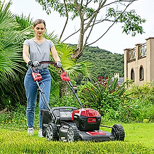 Powerworks XB 40V 21" Brushless Cordless Push Mower, Electric Self-Propelled Lawn Mower for Garden, with 4Ah Battery and Charger Included