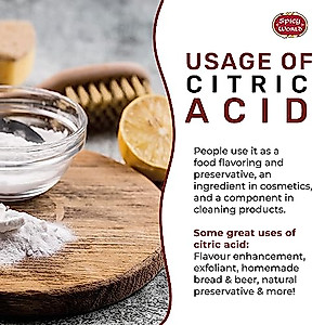 Spicy World Pure Citric Acid, 10 Pound - Food Grade & Non-GMO- Natural Food Preservative, Beauty Ingredient