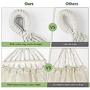 Outerman Camping Hammock,290 * 150cm(Max 550lb) Breathable Durable Portable Hammocks with Accessories, Perfect for Outdoor/Indoor Patio Backyard etc.