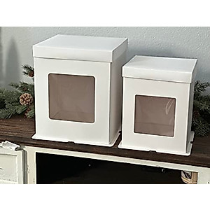 Tall Cake Box - 8x8x10 or 10x10x12 White (10x10x12)