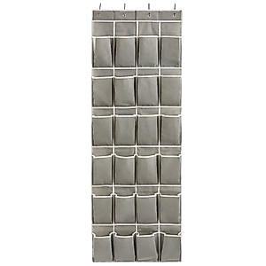 EZOWare Over the Door Hanging Organizer, 24 Large Pockets Multipurpose Hanging Storage for Pantry, Closet, Bathroom, Shoes, toys - Pack of 1