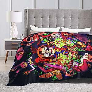 Anime Cartoon Amazing Digital Circus Blanket Bedding Super Soft Flannel Throw Blankets Birthday Gifts for Kids Teens Adults 50"X40"