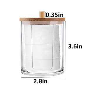 Cotton Round Holder Cotton Swabs Holder Cotton Ball Holder Cotton Swabs Holder Bathroom Set Cotton Swabs Organizers and Storage Cotton Swab Dispenser for Cotton Swabs, Mouthwash Cups, Cotton Pads,