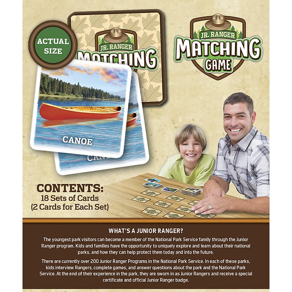 MasterPieces Kids Games - Jr Ranger Matching Game - Game for Kids and Family - Laugh and Learn