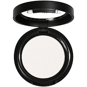 ISMINE Single Eyeshadow Powder Palette Shimmer Pearl White, High Pigment, Longwear Single White Eye Makeup for Day & Night (#01)