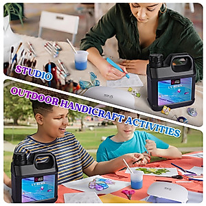 LET'S RESIN UV Resin, Upgraded 1,000g Crystal Clear UV Resin Hard, Low Odor Ultraviolet Epoxy Resin, UV Light Cure Solar Sunlight Activated Glue for Jewelry, Craft Decoration