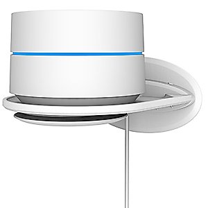 Compatible with Amazon Echo Pop Holder Echo Pop Stand Mount Echo Pop Wall Mount with Integrated Cable Management, No Screws Required, Speaker Accessories Rack (Echo Pop, White, A335), 1 piece