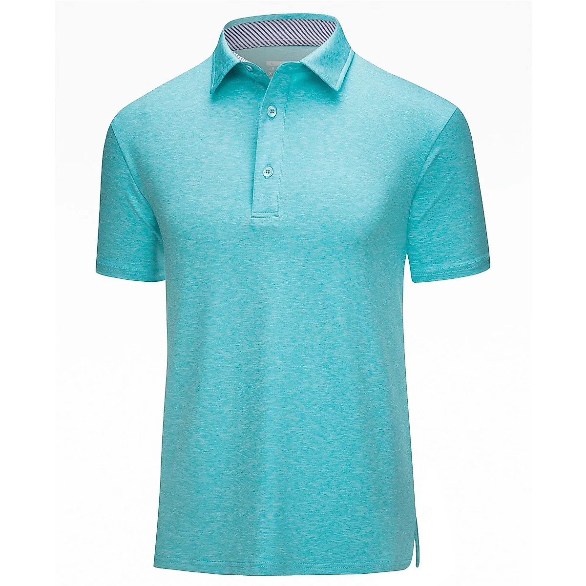 Polo Shirts for Men Short Sleeve Shirts Golf Shirts for Men Casual Shirts Summer T-Shirts Work Shirts for Men Quick Dry Shirts Outdoor Polo Shirt Water Blue