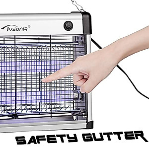 Electric Bug Zapper Indoor, Upgraded 2PCS UV Light, Modern and Stylish Fly Zapper, Fly Trap Up to 2000 Sq Ft, Fly Mosquito Insect Zapper for Home Kitchen Restaurant Bakery Balcony Patio Office