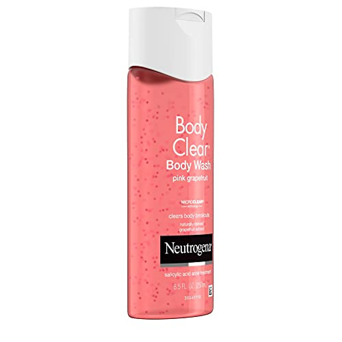 Neutrogena Body Clear Acne Treatment Body Wash with 2% Salicylic Acid Acne Medicine to Prevent Body Breakouts, Pink Grapefruit Shower Gel for Back, Chest & Shoulders, Vitamin C, 8.5 fl. oz